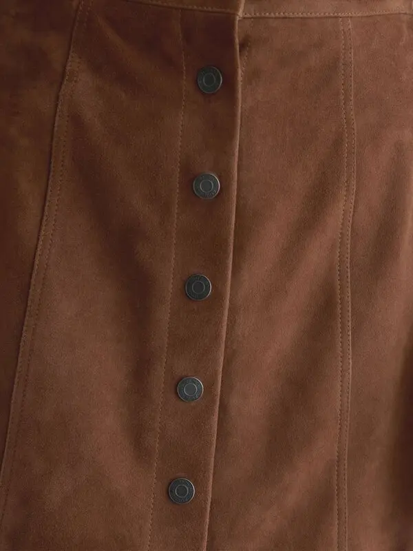 Ag Evie Suede Miniskirt