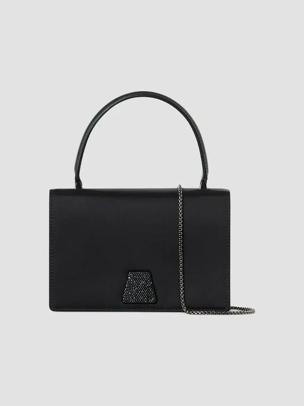 Akris Alice Crystal-embellished Silk Top Handle Bag