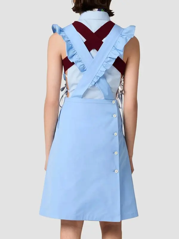 Miu Miu Poplin Apron Dress