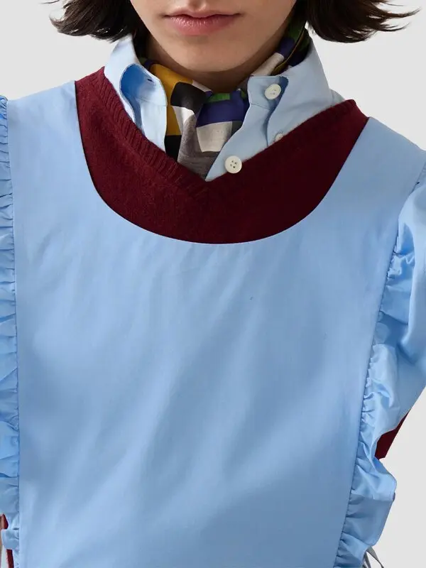 Miu Miu Poplin Apron Dress