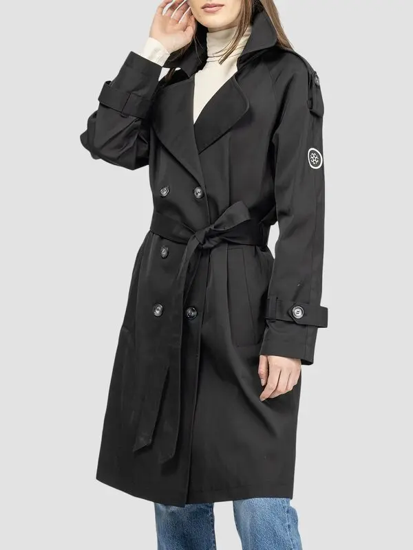 Gorski Lightweight Belted Trench Coat