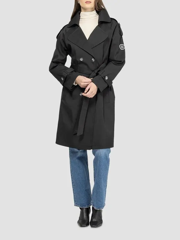 Gorski Lightweight Belted Trench Coat