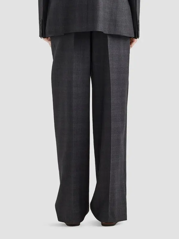 Prada Checked Wool Pants