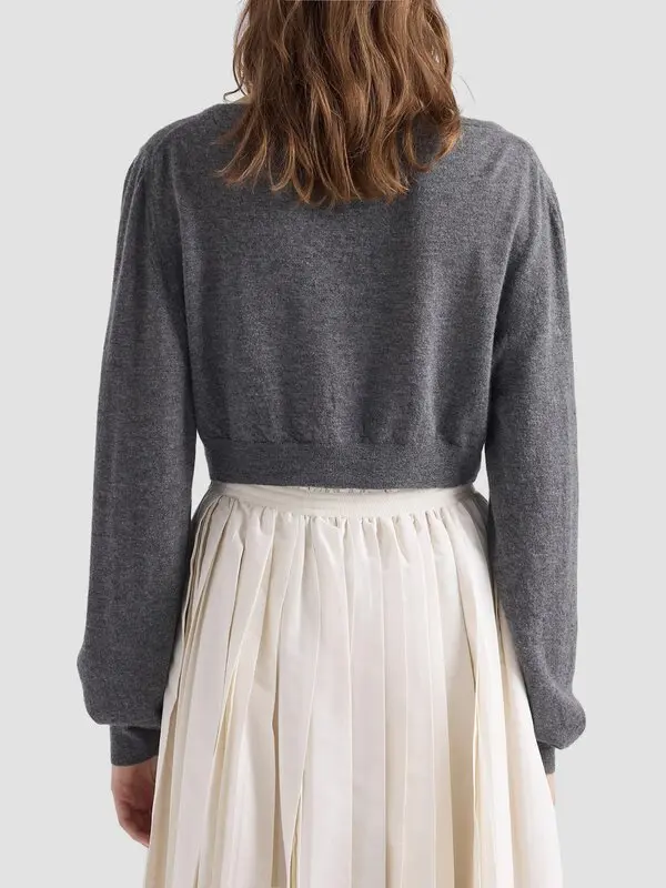 Prada Cropped Cashmere Cardigan