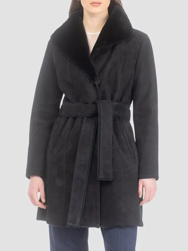 Gorski Merino Shearling Lamb Stroller Coat