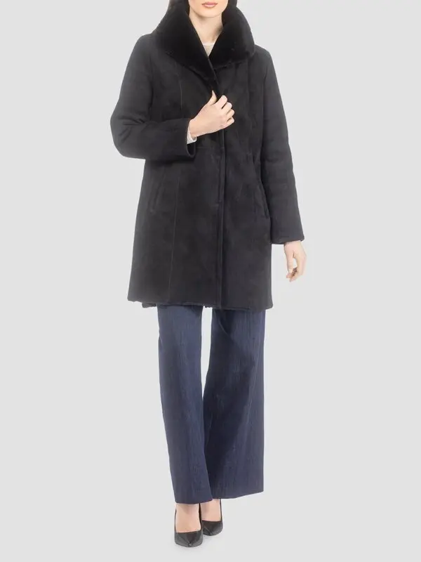 Gorski Merino Shearling Lamb Stroller Coat