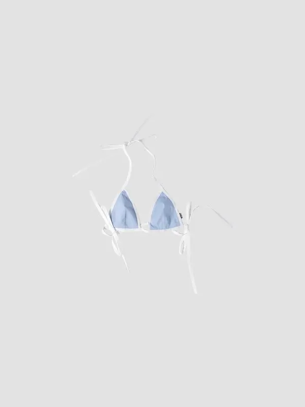 Miu Miu Poplin Bikini Top