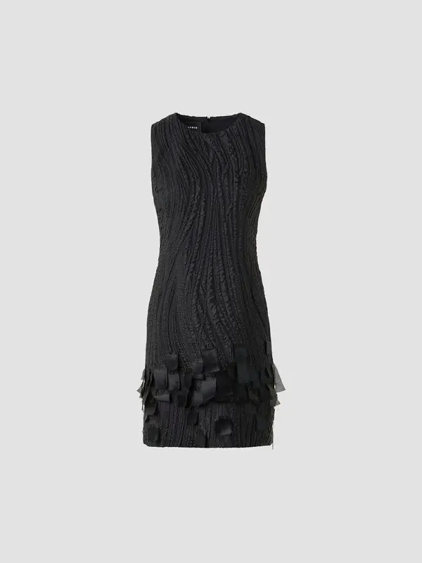 Akris Textured Silk-blend Sheath Dress