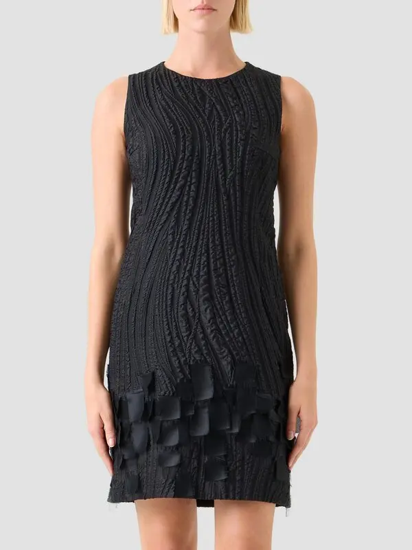 Akris Textured Silk-blend Sheath Dress