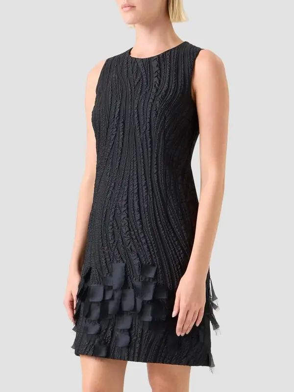 Akris Textured Silk-blend Sheath Dress