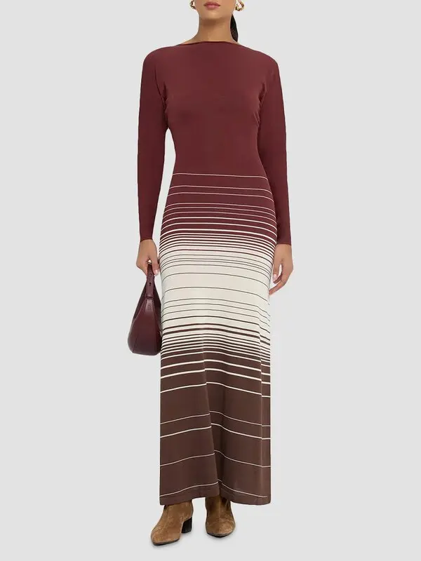 Faithfull The Brand Idun Knit Twist-back Maxi Dress