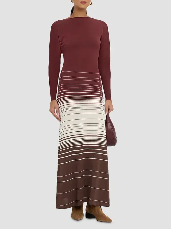 Faithfull The Brand Idun Knit Twist-back Maxi Dress
