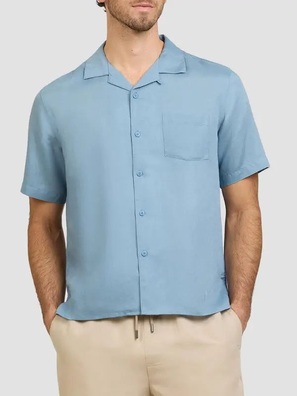 Onia Air Linen-blend Camp Shirt