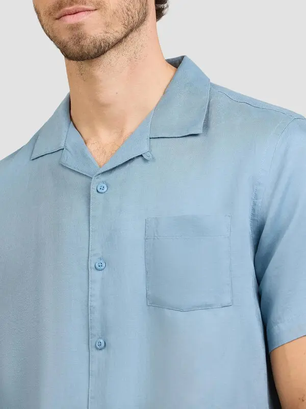 Onia Air Linen-blend Camp Shirt