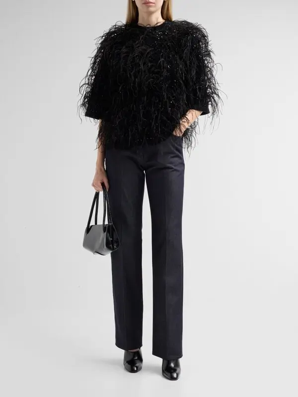 Michael Kors Stovepipe Wool-cotton Jeans