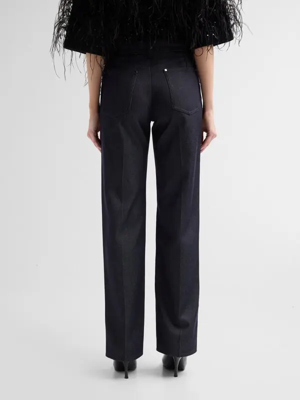 Michael Kors Stovepipe Wool-cotton Jeans