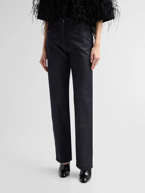 Michael Kors Stovepipe Wool-cotton Jeans
