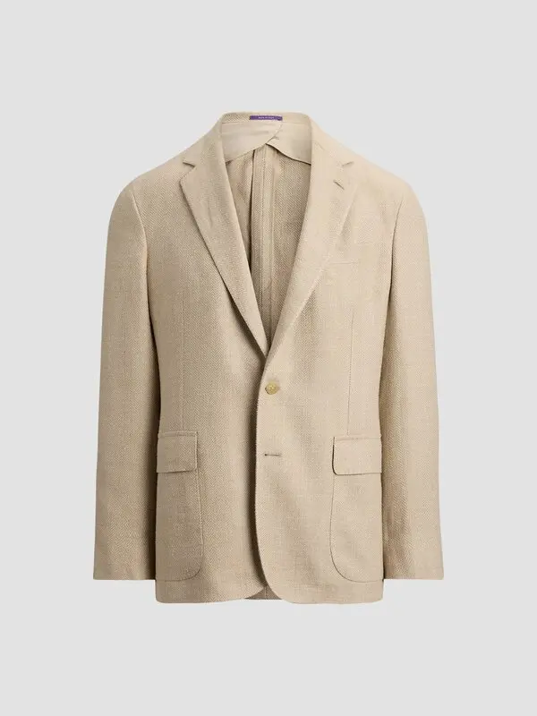 Ralph Lauren Purple Label Herringbone Linen-blend Sport Coat