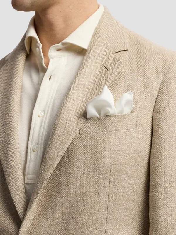 Ralph Lauren Purple Label Herringbone Linen-blend Sport Coat