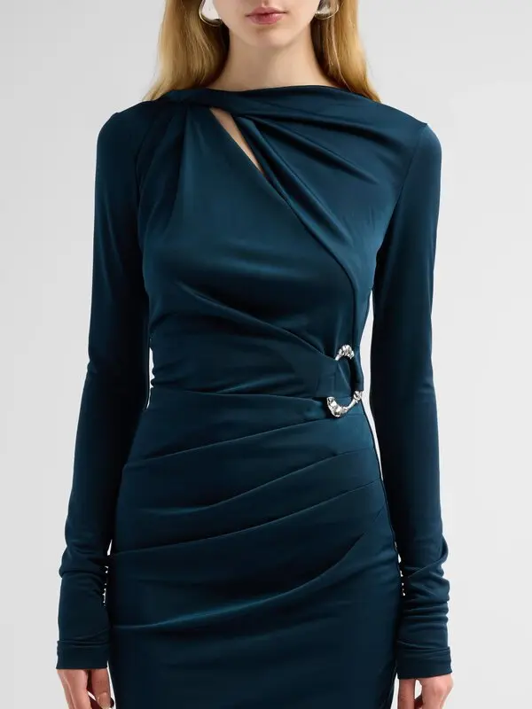 Rebecca Vallance Kiana Gathered Stretch Jersey Mini Dress