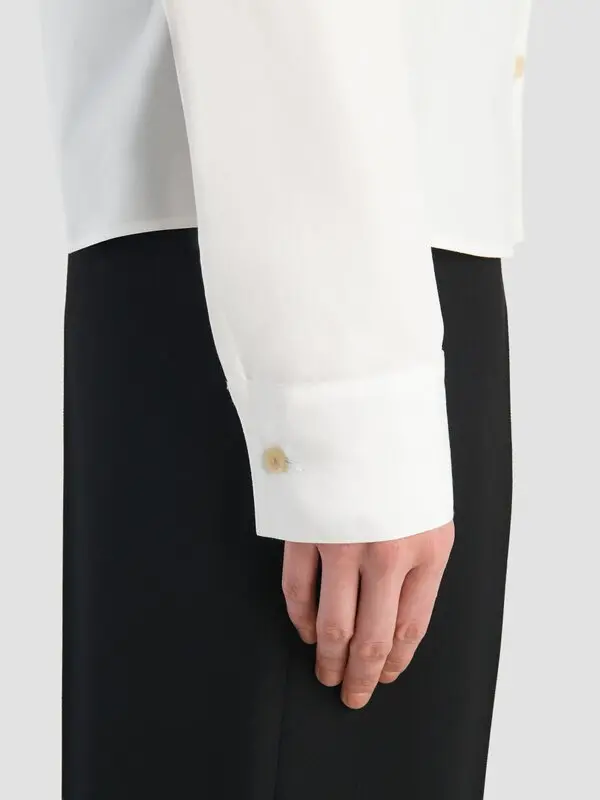 Khaite Ivy Cotton Button-front Top