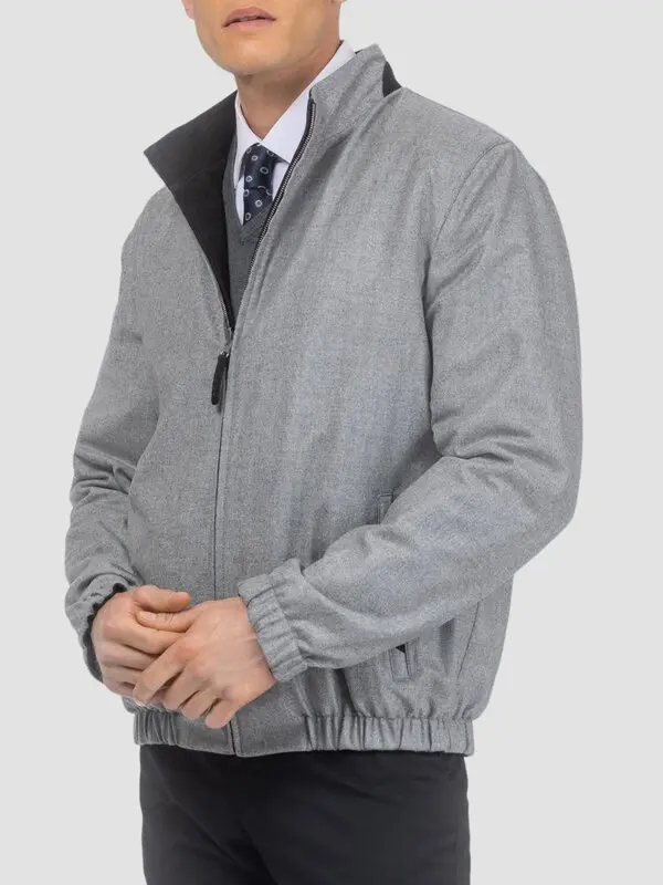 Gorski Nubuck Reversible Jacket - Black