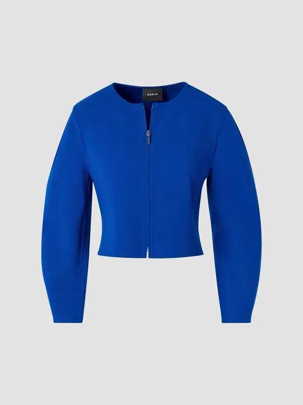 Akris Harriet Wool-blend Crepe Jacket