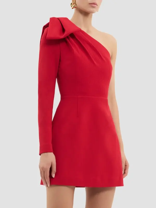 Rebecca Vallance Raziel One-shoulder Mini Dress