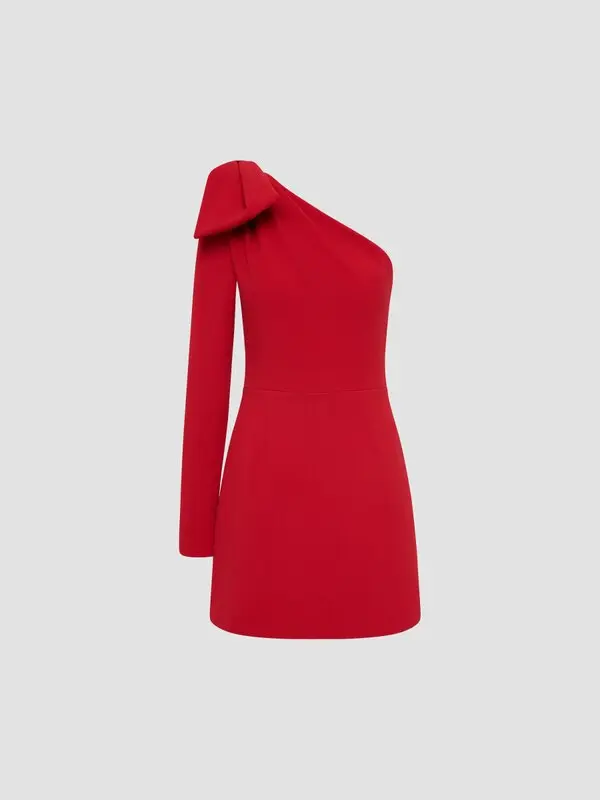 Rebecca Vallance Raziel One-shoulder Mini Dress - Red