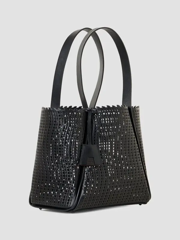Akris Medium Alex Wave Lasercut Tote Bag
