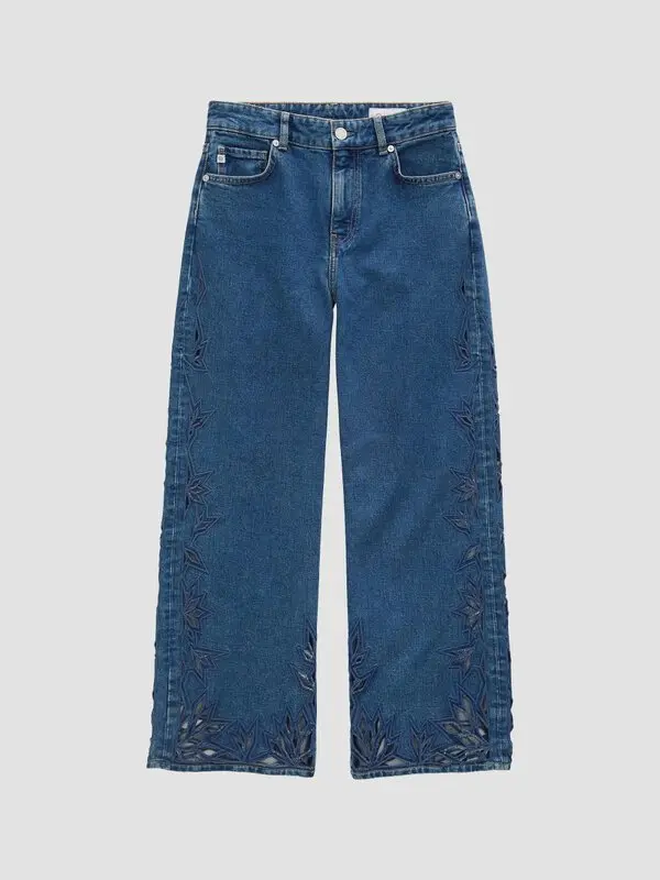 Ag Saige Wide-leg Crop Jeans - Malbec