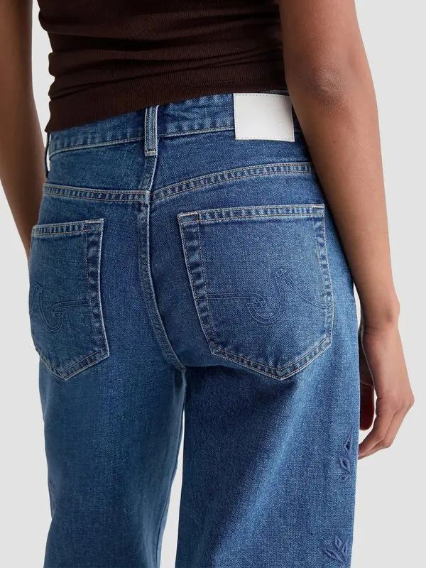 Ag Saige Wide-leg Crop Jeans - Malbec
