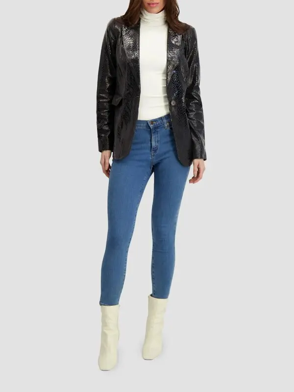 Gorski Metis Suede Single Breasted Blazer