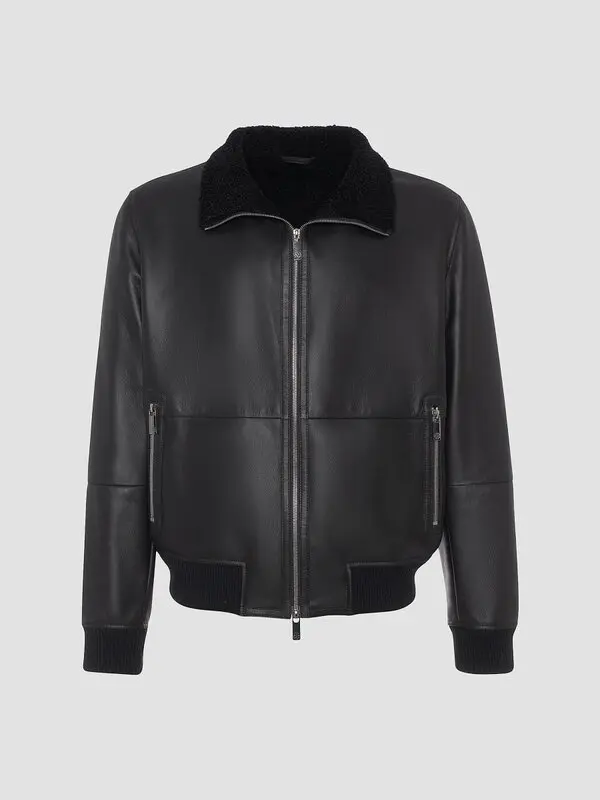 Gorski Shearling Lamb Bomber Jacket