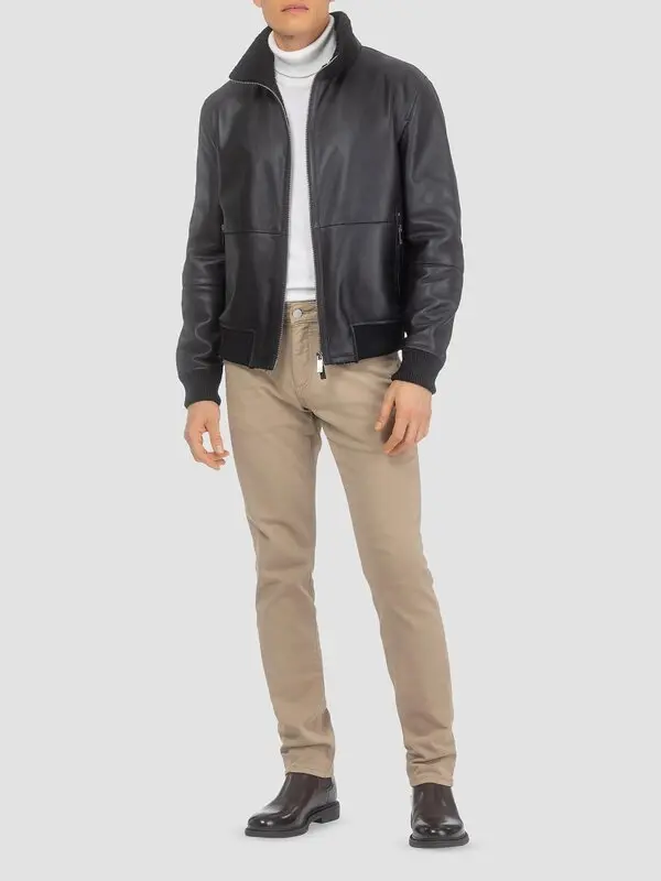 Gorski Shearling Lamb Bomber Jacket