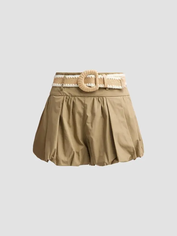 Cara Cara Ray Belted Bubble Shorts