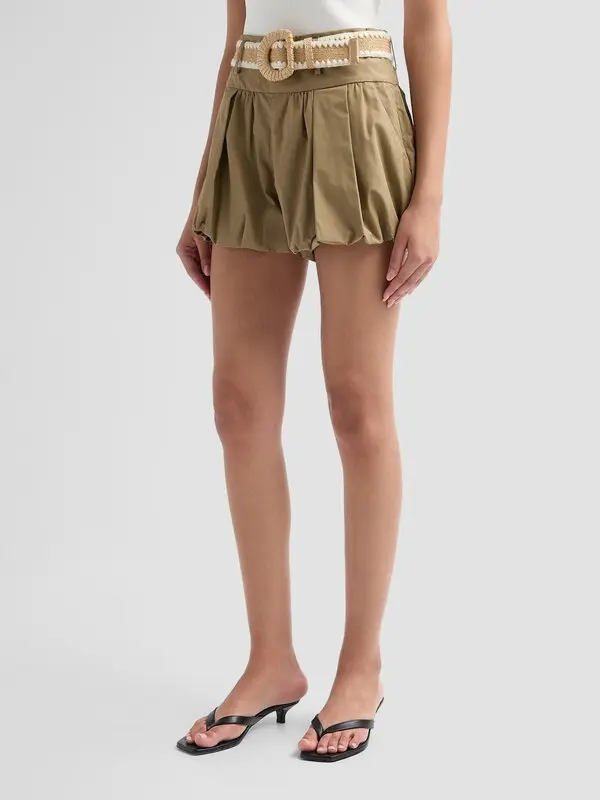 Cara Cara Ray Belted Bubble Shorts
