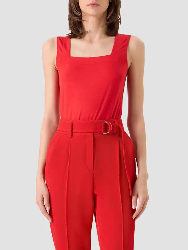 Akris Stretch Jersey Sleeveless Top - Red