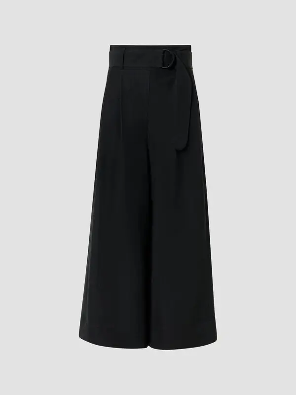 Akris Fiorella Linen-blend High-rise Pants