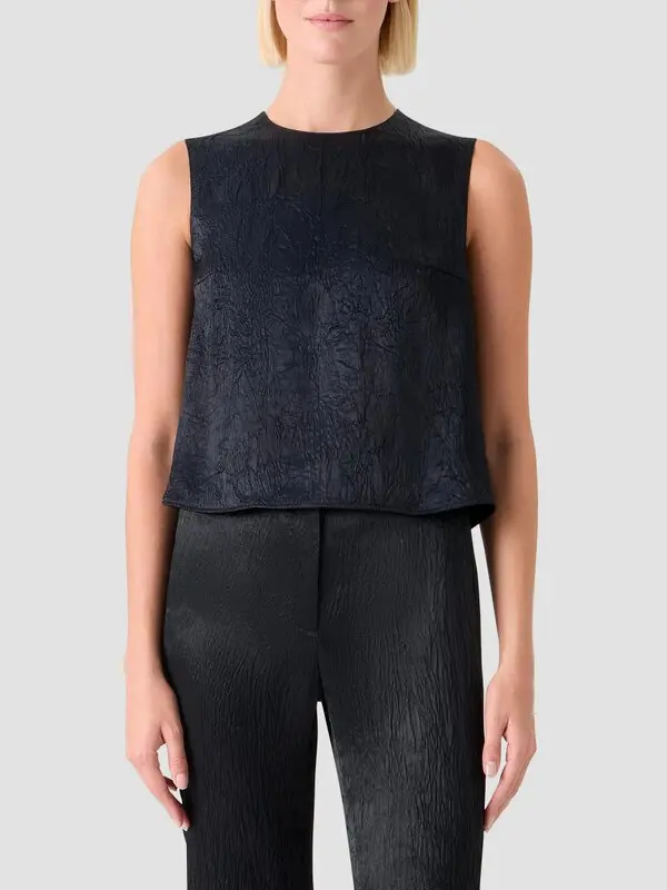 Akris Textured Crewneck Tank