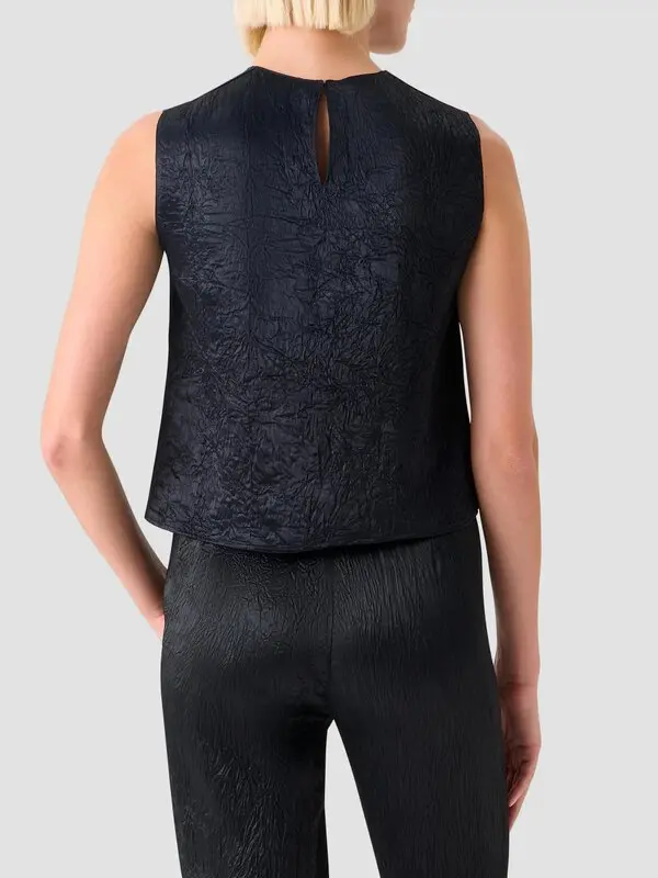 Akris Textured Crewneck Tank