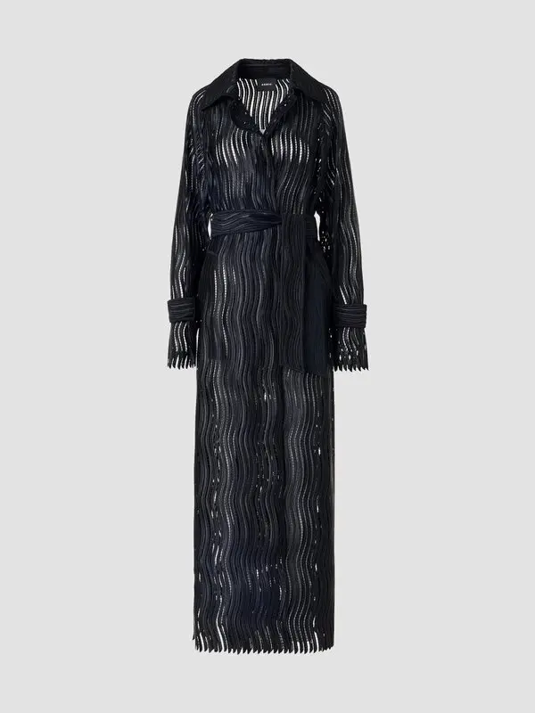 Akris Estelle Techno-wave Guipire Coat