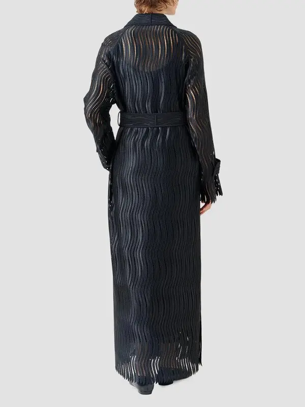 Akris Estelle Techno-wave Guipire Coat
