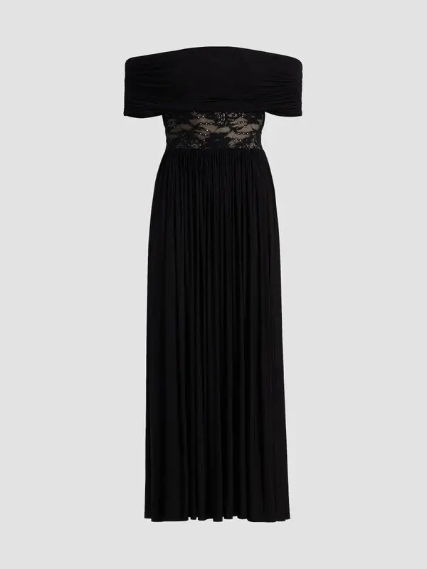 Zimmermann Stretch Lace Jersey Maxi Dress