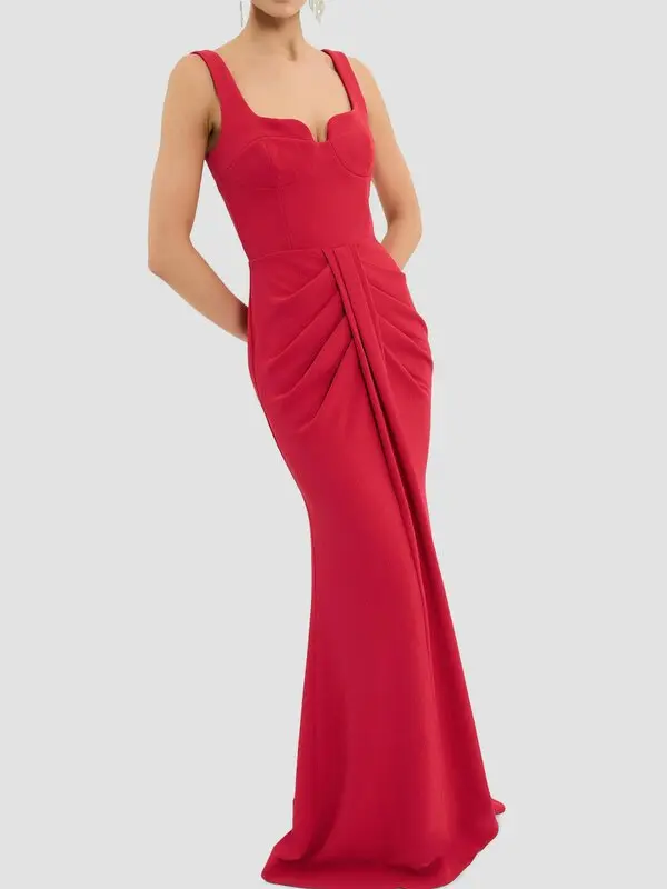 Rebecca Vallance Zarya Ruched Gown