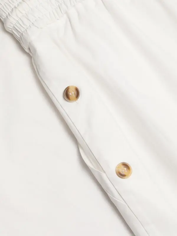 Zimmermann Story Side-button Cotton Track Pants
