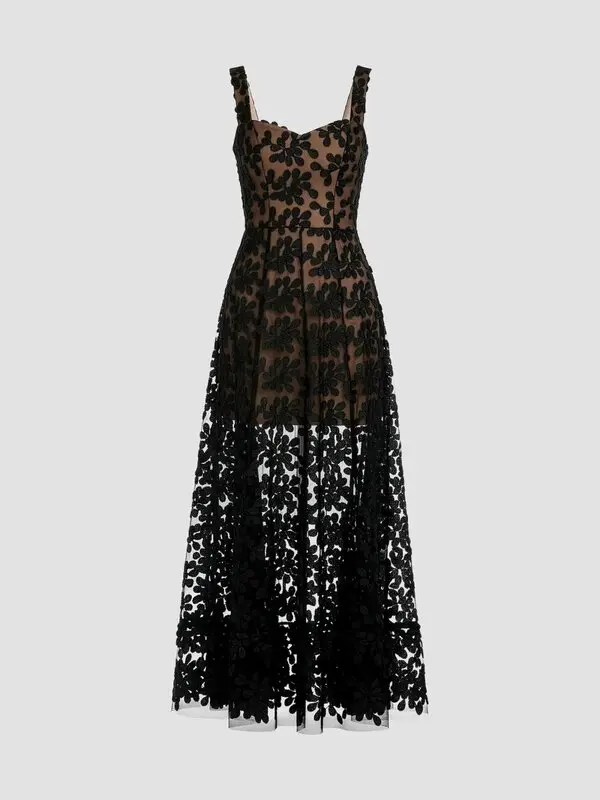 Dress The Population Anabel Floral Embroidered Maxi Dress