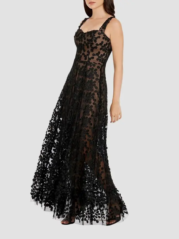 Dress The Population Anabel Floral Embroidered Maxi Dress