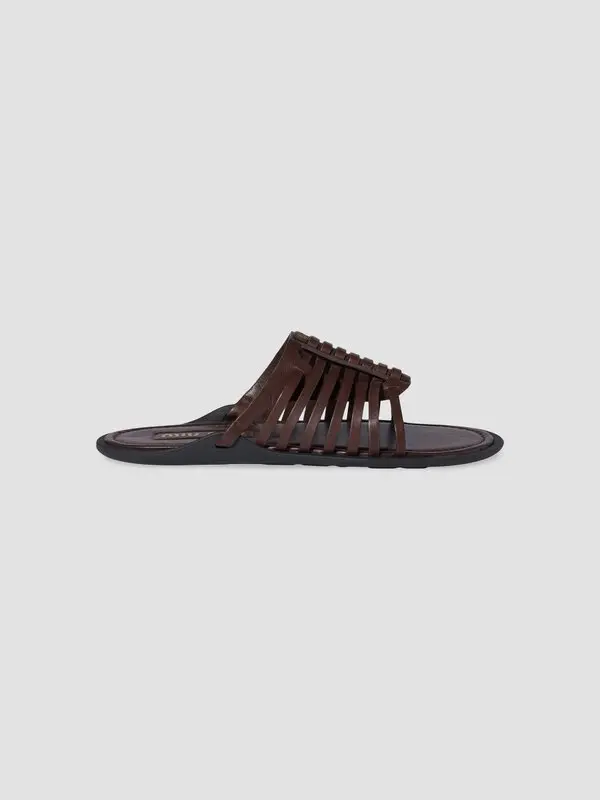 Miu Miu Nappa Leather Slides