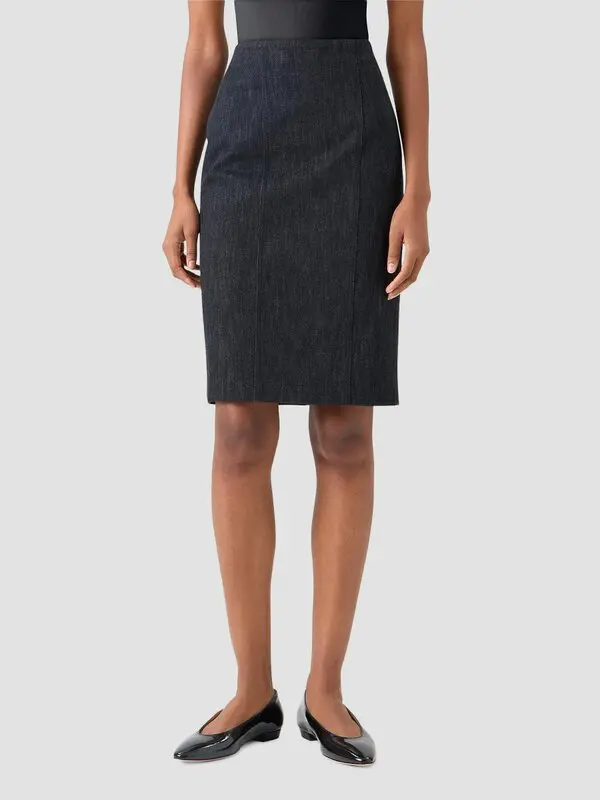 Akris Stretch Denim Pencil Skirt